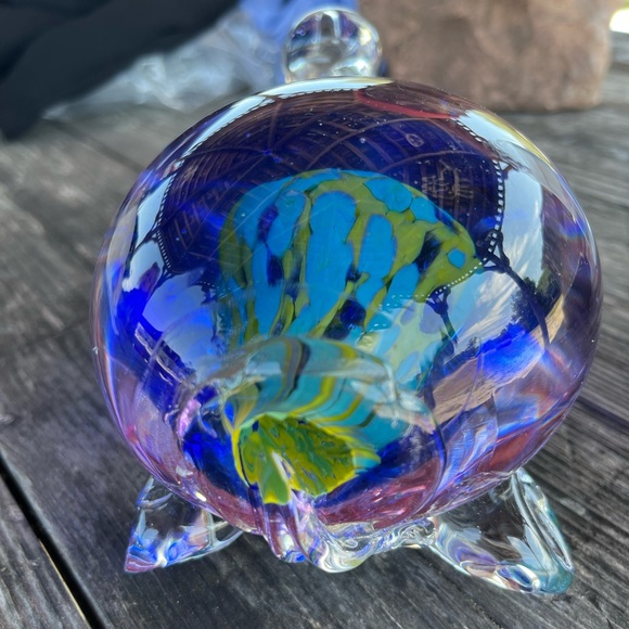 Accents | Art Glass Turtle Vintage Colored Hand Blown Unmarked | Poshmark
